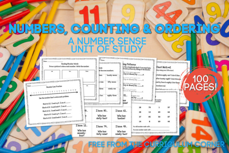 numbers-counting-ordering-1 - The Curriculum Corner 123