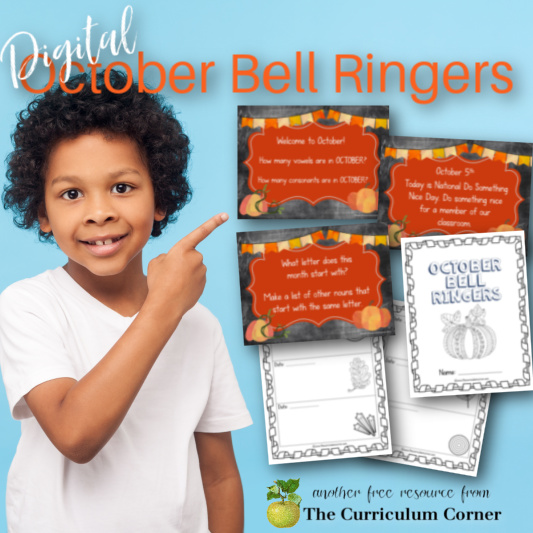 october digital bell ringers feature - The Curriculum Corner 123