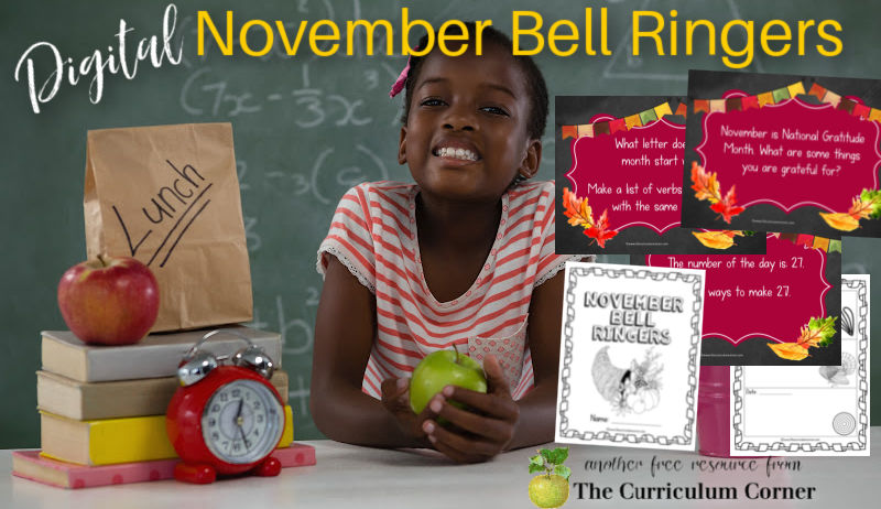 Digital November Bell Ringers - The Curriculum Corner 123