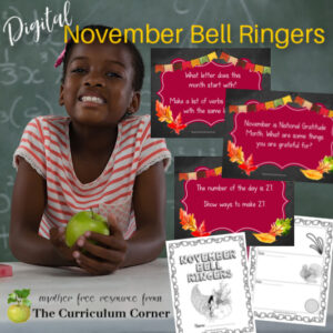 november digital bell ringers feature - The Curriculum Corner 123