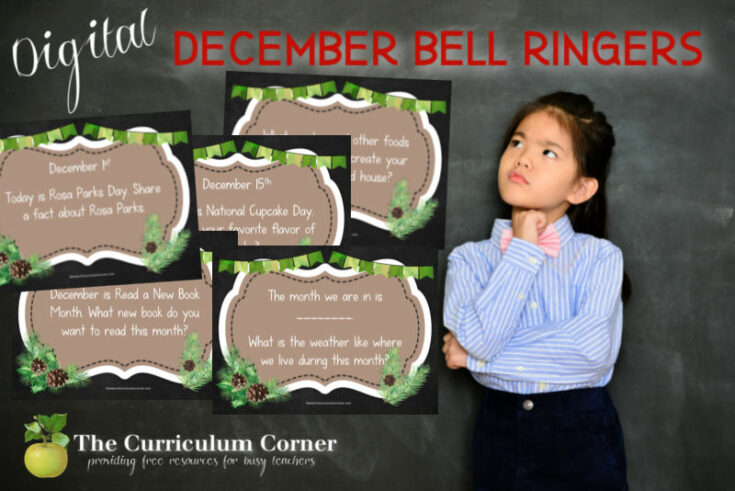 Digital December Bell Ringers - The Curriculum Corner 123
