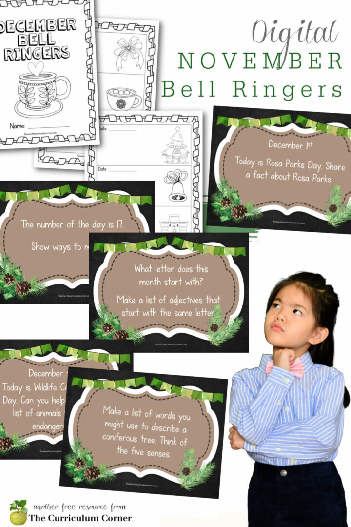 Digital December Bell Ringers - The Curriculum Corner 123