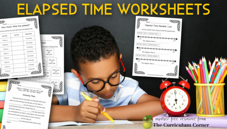 elapsed time worksheets 1 fb - The Curriculum Corner 123