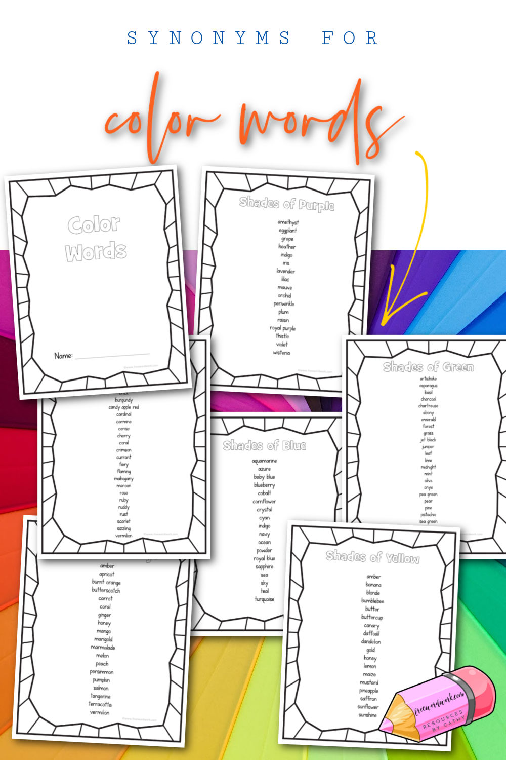 Color Poems - The Curriculum Corner 123