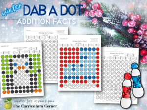 Winter Dab a Dot Addition - The Curriculum Corner 123