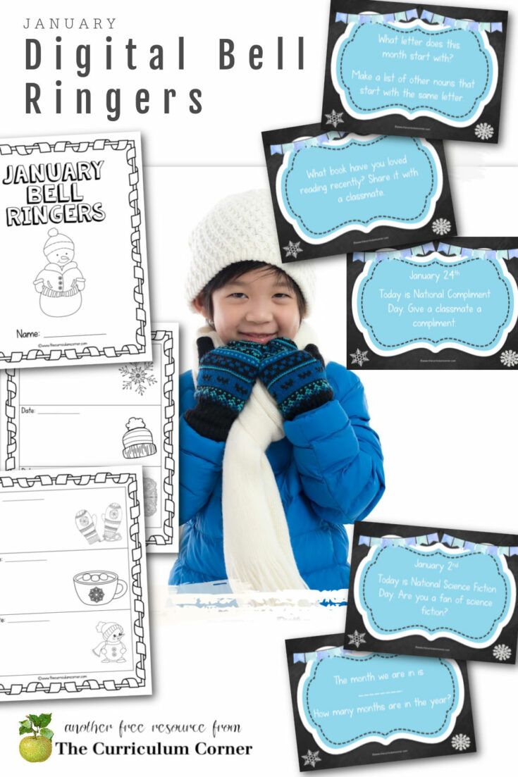 Digital January Bell Ringers - The Curriculum Corner 123