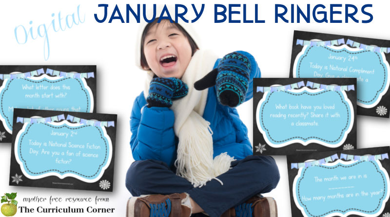 Digital January Bell Ringers - The Curriculum Corner 123