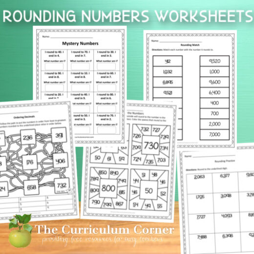 Number Sense Archives - The Curriculum Corner 123