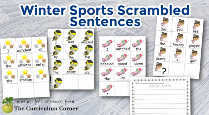winter sports sentences fb - The Curriculum Corner 123