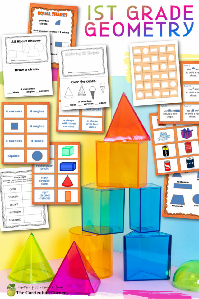 1st Grade Geometry - The Curriculum Corner 123