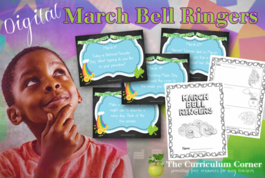 Digital March Bell Ringers - The Curriculum Corner 123