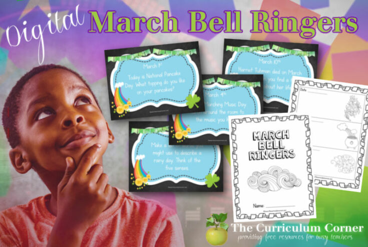 Digital March Bell Ringers - The Curriculum Corner 123