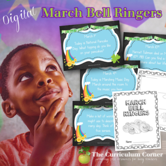 march digital bell ringers feature - The Curriculum Corner 123