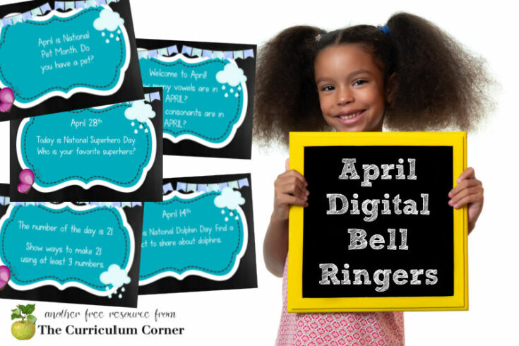 Digital April Bell Ringers - The Curriculum Corner 123