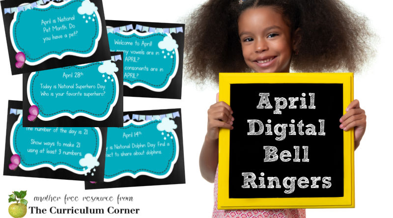 Digital April Bell Ringers - The Curriculum Corner 123