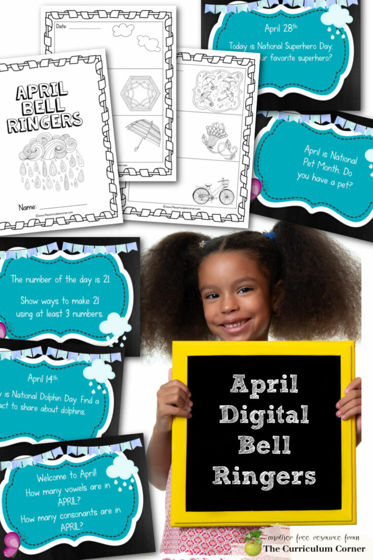 Digital April Bell Ringers - The Curriculum Corner 123