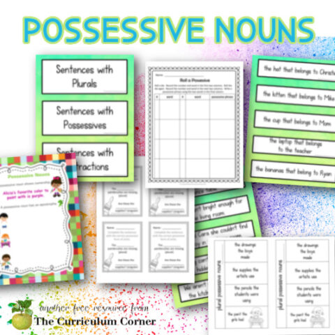 Language Conventions Archives - The Curriculum Corner 123