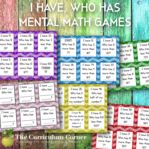 Number Sense Archives - The Curriculum Corner 123