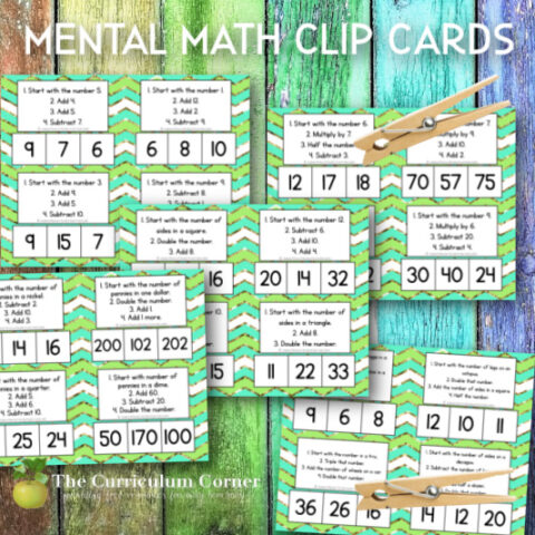 Number Sense Archives - The Curriculum Corner 123