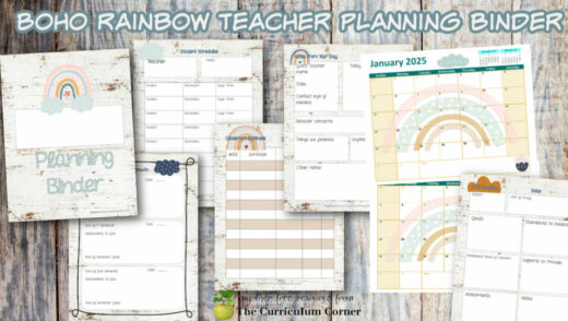 Editable Teacher Planning Collection - The Curriculum Corner 123