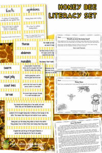 Honey Bees Literacy Set - The Curriculum Corner 123