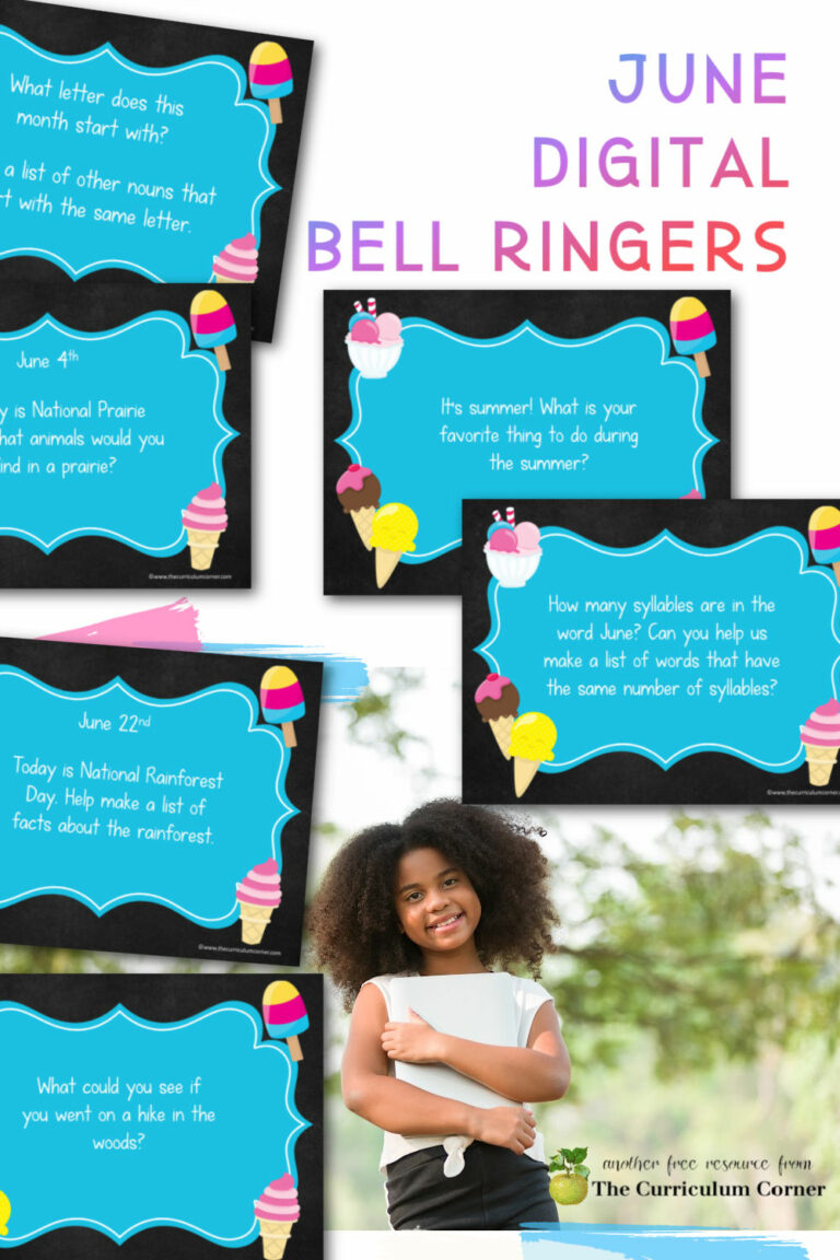 Digital June Bell Ringers - The Curriculum Corner 123