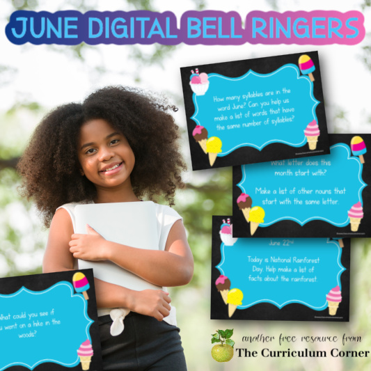 june digital bell ringers feature - The Curriculum Corner 123