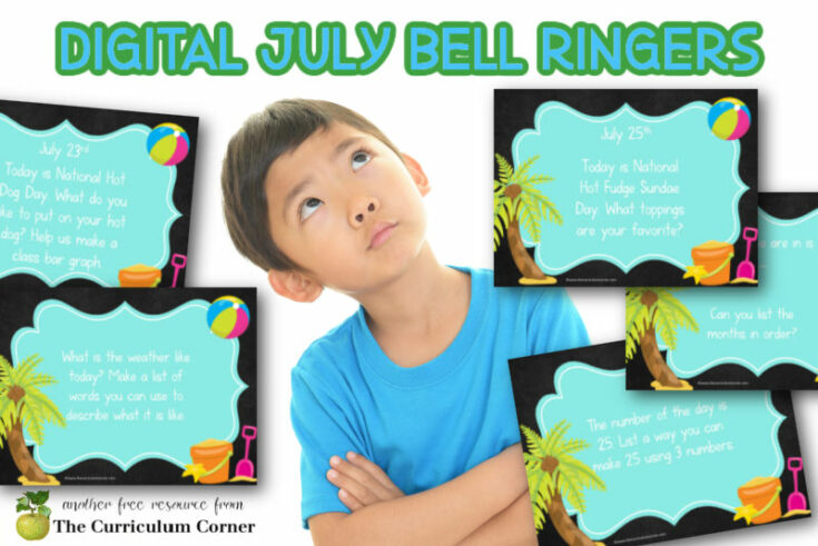 Digital July Bell Ringers - The Curriculum Corner 123