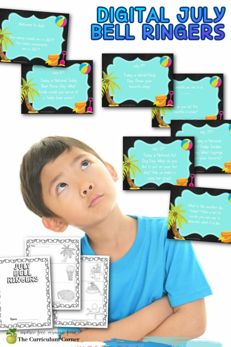 Digital July Bell Ringers - The Curriculum Corner 123