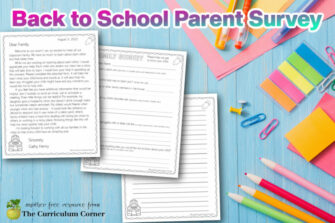 Parent Survey - The Curriculum Corner 123