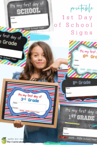 2025 - 2026 First Day of School of Signs - The Curriculum Corner 123