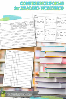 Conferencing Forms for Reading Workshop - The Curriculum Corner 4-5-6
