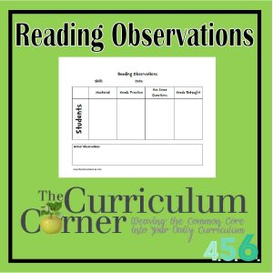 Reading Management Binder for Grades 4-5-6 - The Curriculum Corner 4-5-6