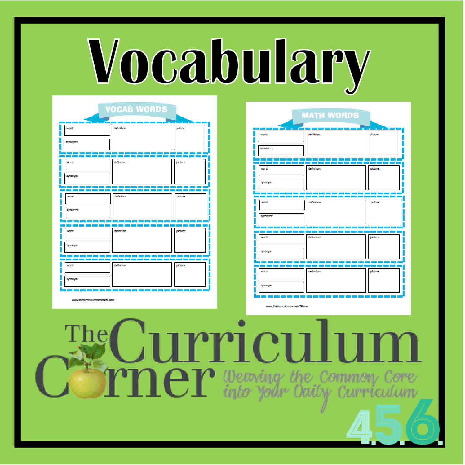 Student Planning Binder - The Curriculum Corner 4-5-6