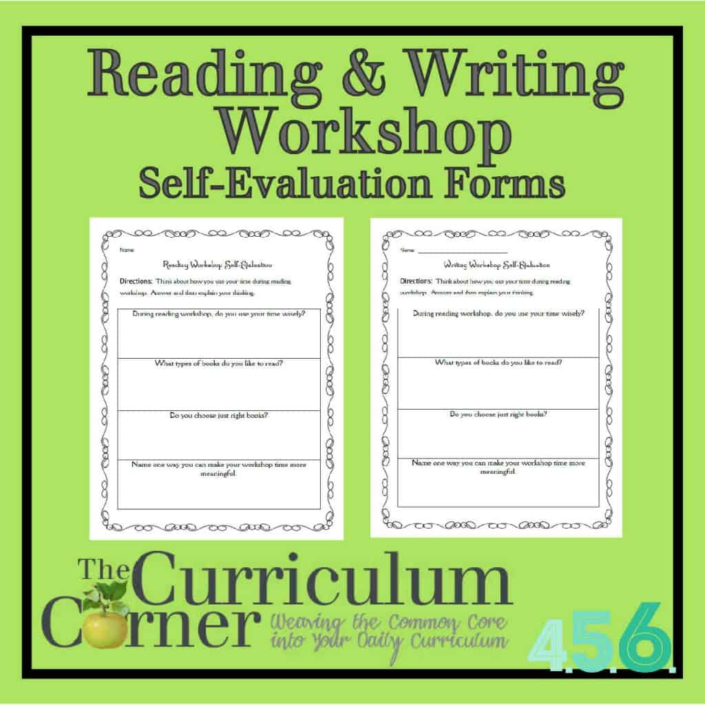Reading & Writing Workshop Self Evaluation Forms - The Curriculum ...