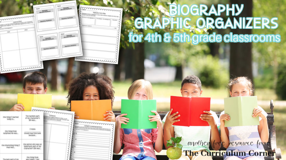 Biography Graphic Organizers - The Curriculum Corner 4-5-6