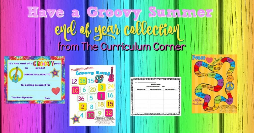 FREE Groovy Summer End of Year Collection from The Curriculum Corner ...