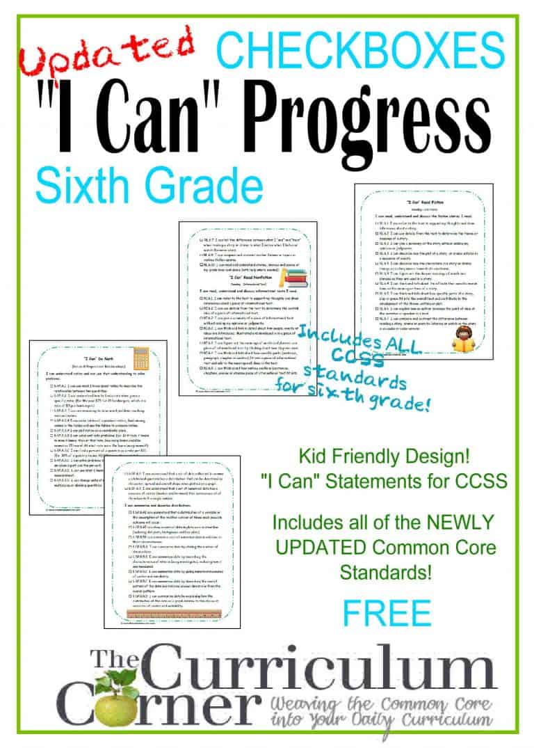 "I Can" CCSS Statements | Kid Friendly Clip Art | Common Core | free ...