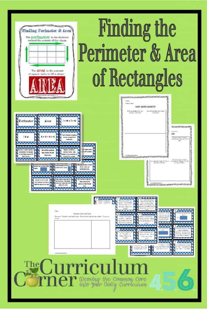 Finding the Perimeter and Area of Rectangles activities from The ...