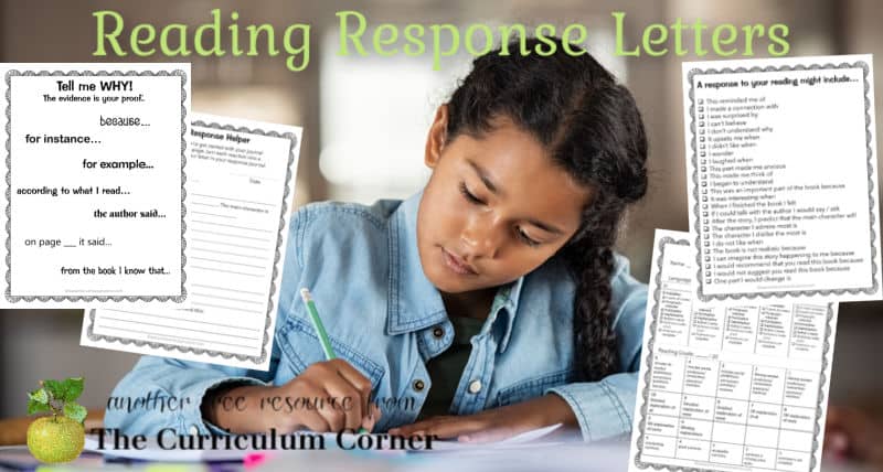 Reading Response Letters - The Curriculum Corner 4-5-6
