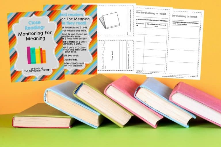 Close Reading: Monitoring for Meaning - The Curriculum Corner 4-5-6