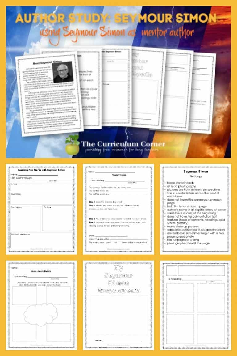 Author Study: Meet Seymour Simon - The Curriculum Corner 4-5-6