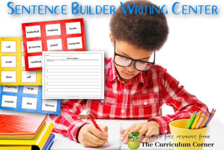 sentence builder 1 fb - The Curriculum Corner 4-5-6