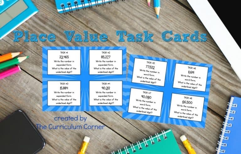 This free set of place value task cards is designed to fit into 4th and ...