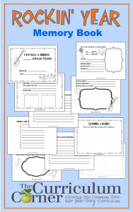 Rockin' Year Memory Book FREE from The Curriculum Corner | End of Year ...