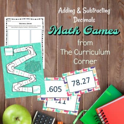 decimal games feature - The Curriculum Corner 4-5-6