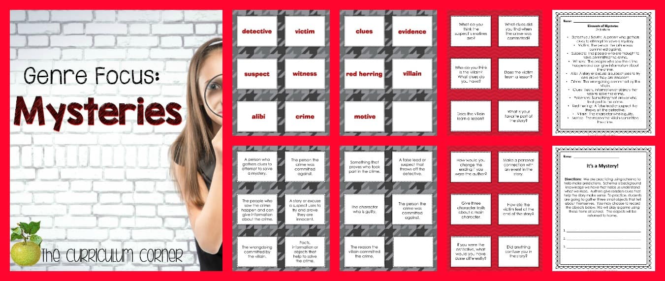 Genre Focus for Reading: Mystery - The Curriculum Corner 4-5-6