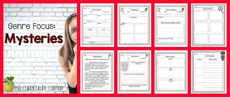 Genre Focus for Reading: Mystery - The Curriculum Corner 4-5-6