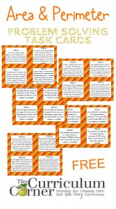 Area & Perimeter Task Cards - The Curriculum Corner 4-5-6