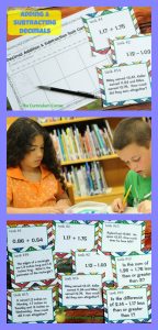 Adding and Subtracting Decimals - The Curriculum Corner 4-5-6